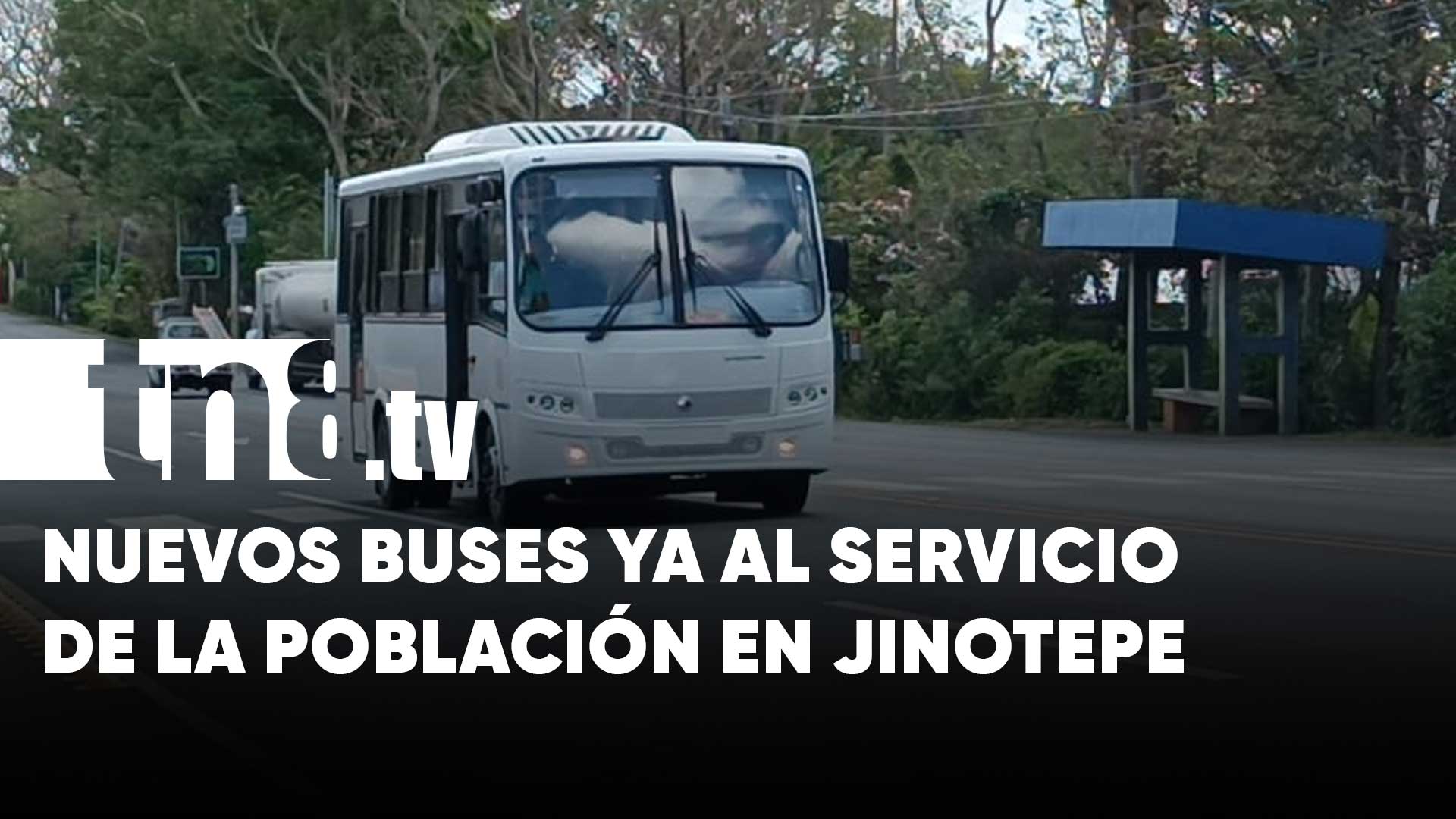 Ya andan circulando los buses rusos en Jinotepe, Carazo | TN8.ni