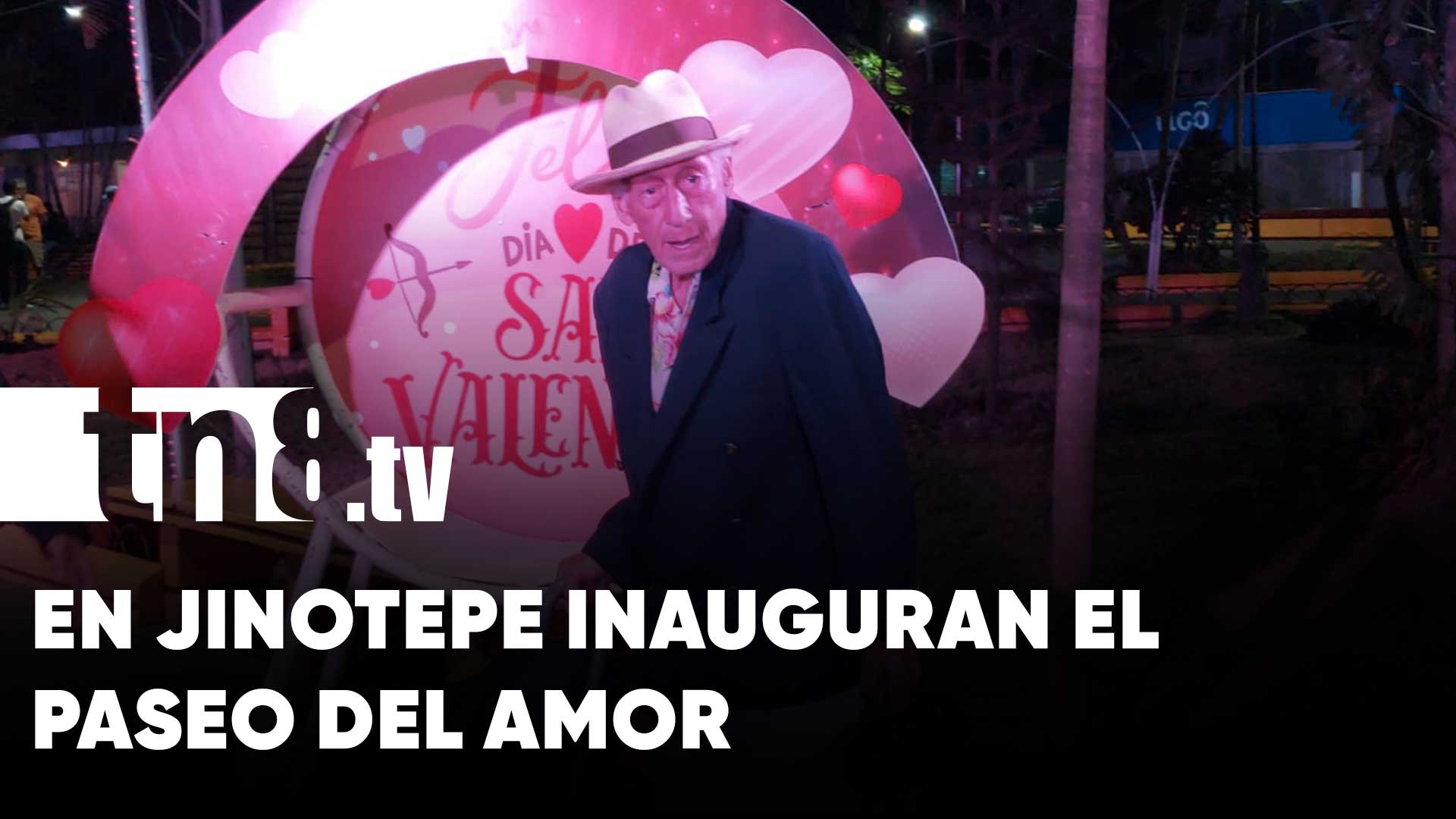 Inauguran Paseo del 'Amor' en el Parque de Jinotepe, Carazo | TN8.ni