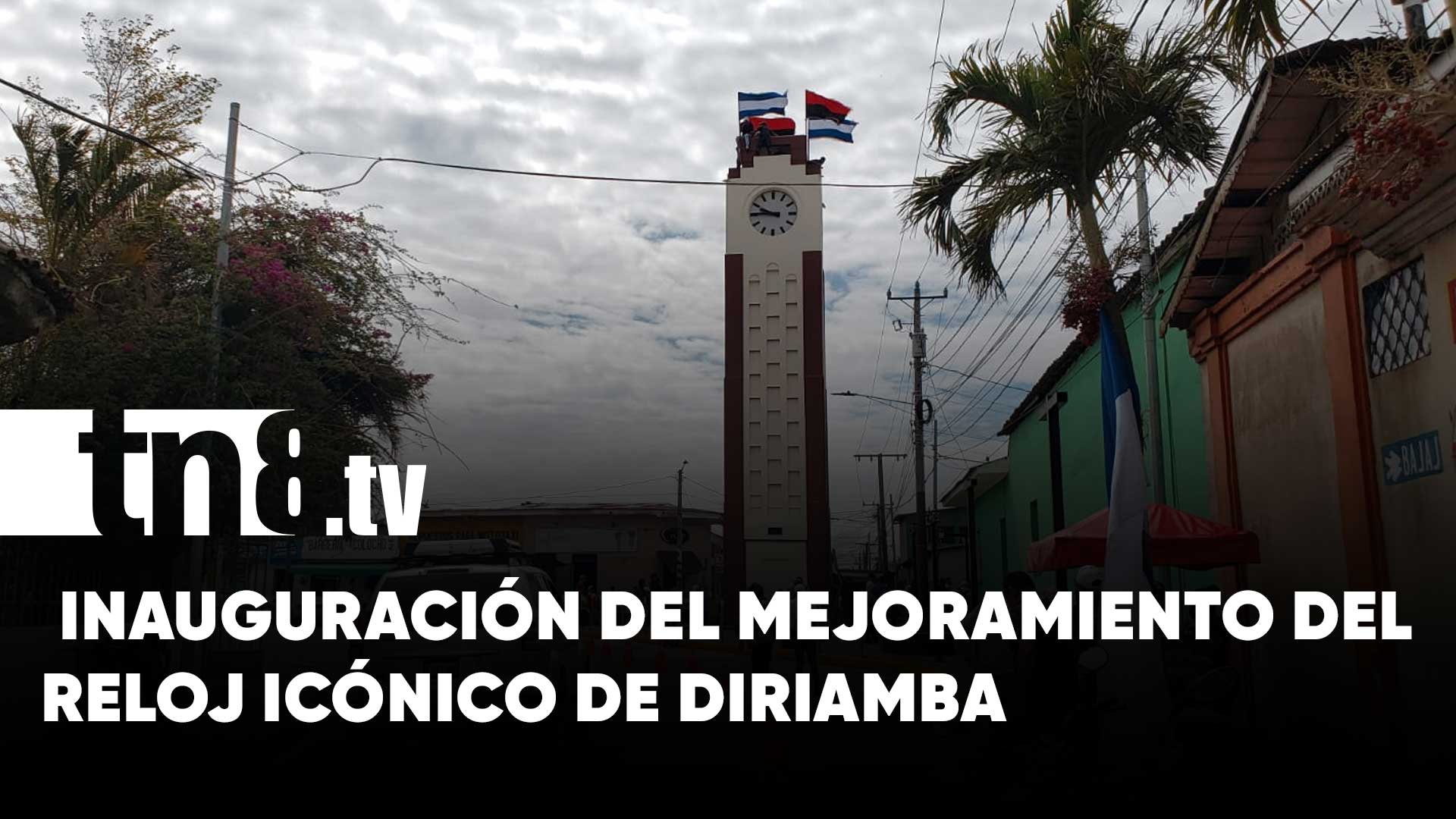 Histórico: Inauguración del mejoramiento del reloj icónico de Diriamba ...