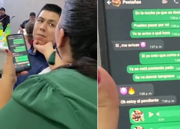 Chavala guarda al "querido" como "pestañas" y su jaño se entera | TN8.ni