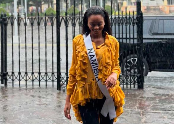 ¡La inesperada alegría de Miss Namibia! Jameela Uiras se divierte bajo ...