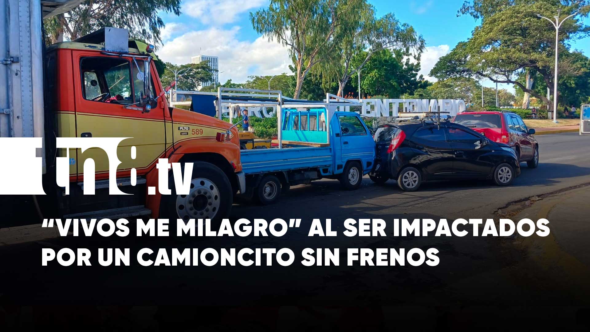 Camión Sin Frenos Causa Múltiple Colisión Y Deja Dos Heridos En Managua