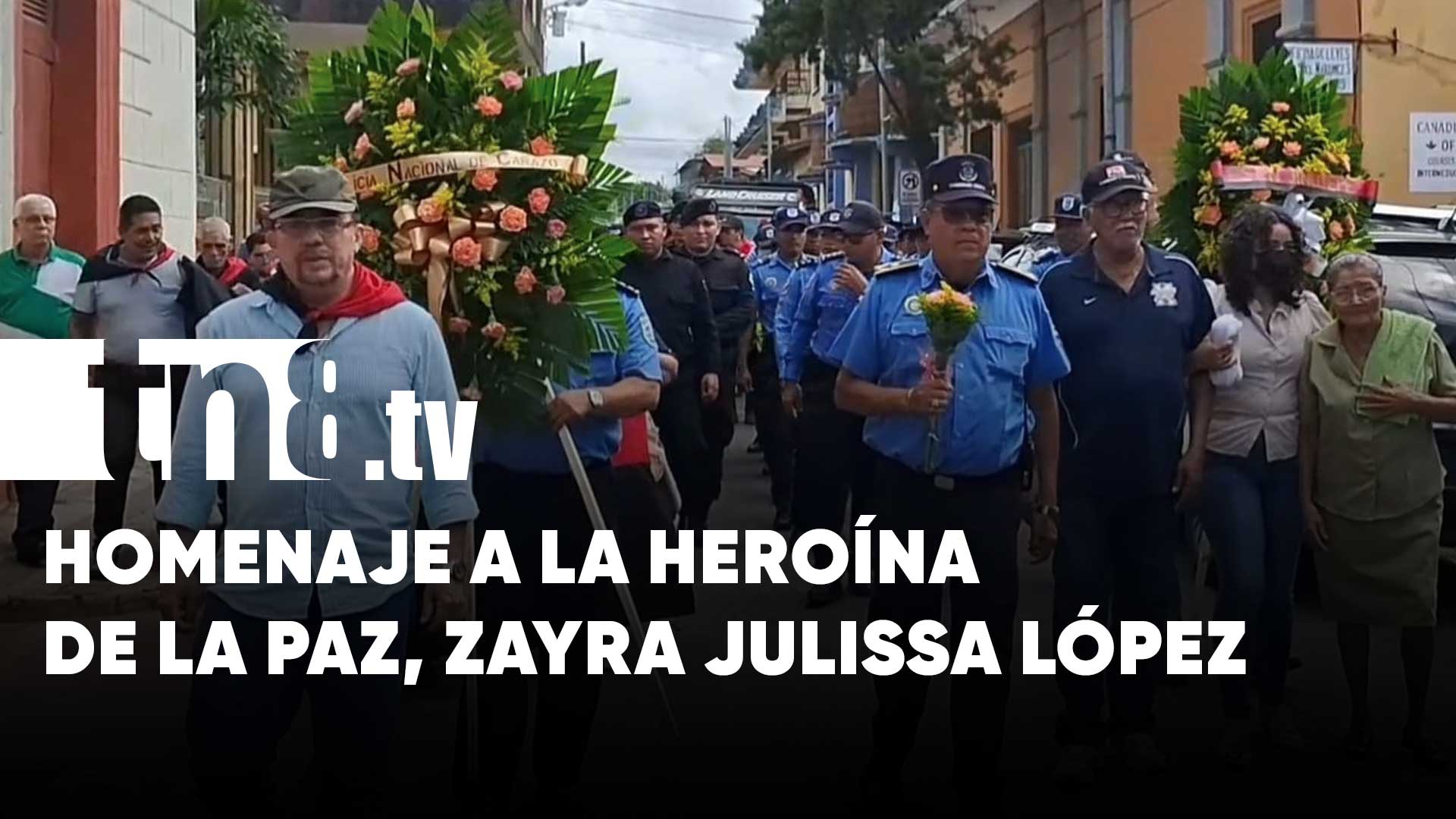 Rinden homenaje a Zayra Julissa López, heroína de la paz | TN8.ni