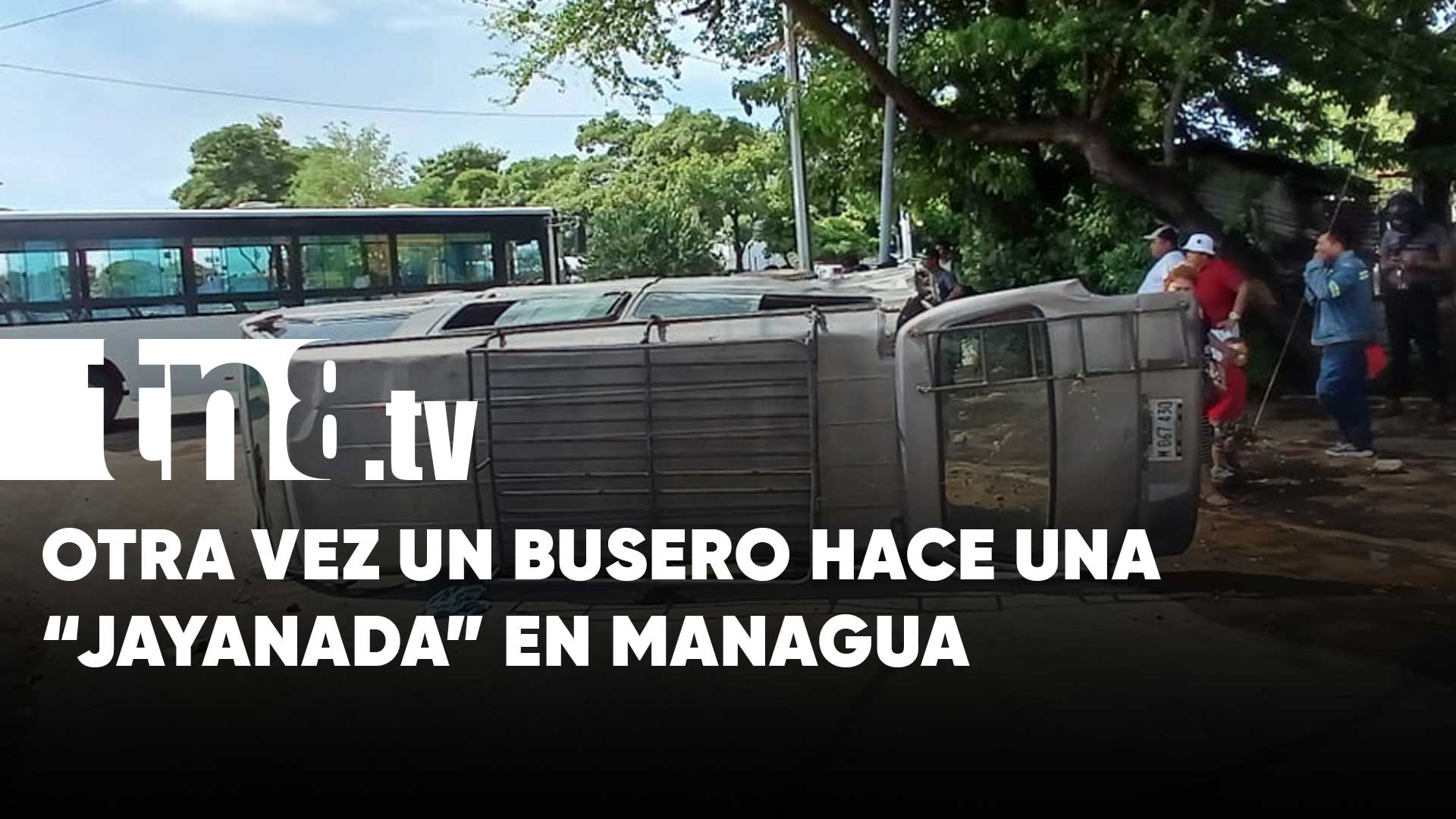 Busero de la Ruta 175, en Managua, comete "jayanada" y choca microbús ...