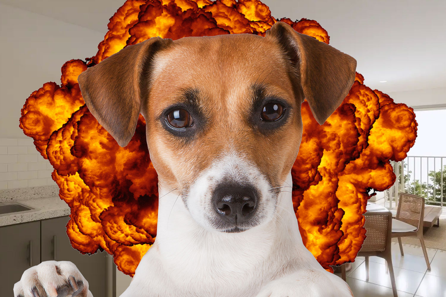 Perro provoca explosión tras encender accidentalmente una estufa | TN8.ni