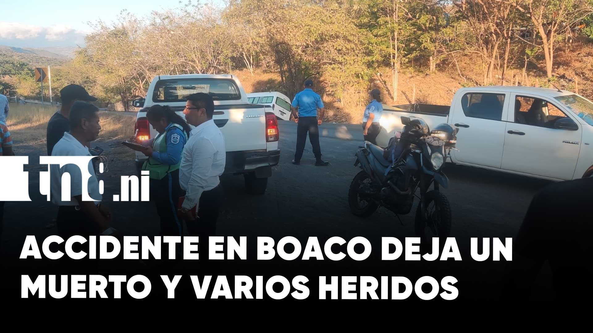 Accidente en Boaco deja un muerto y varios heridos | TN8.ni