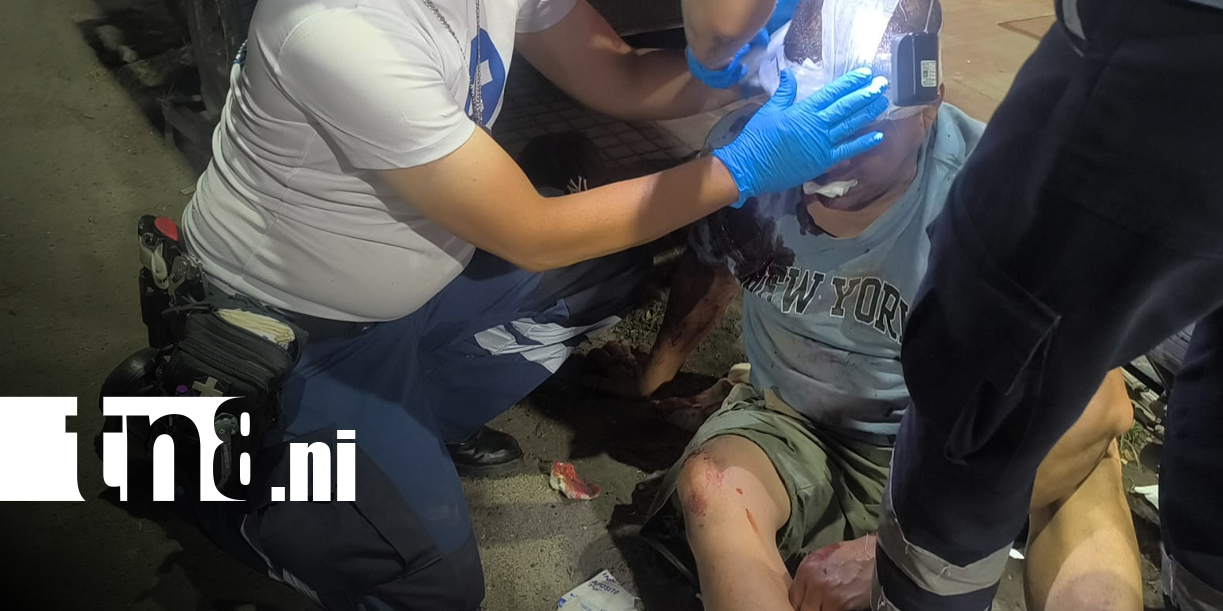 ¡Con el rostro destrozado! Motociclista ebrio protagoniza brutal ...