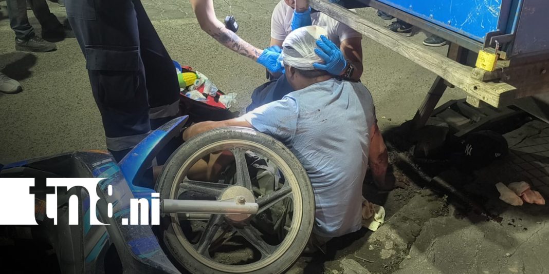 ¡Con el rostro destrozado! Motociclista ebrio protagoniza brutal ...